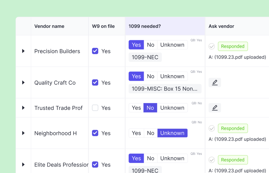 1099 Tracking Software for Bookkeepers & Accountants | Double
